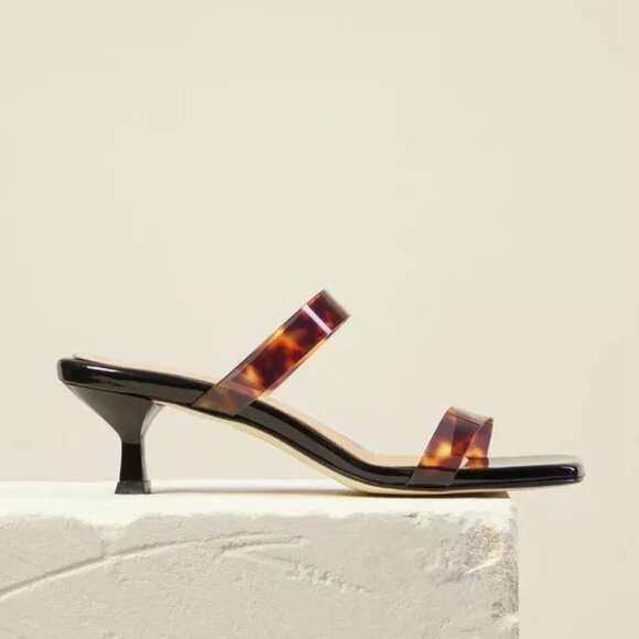 Dear Frances | Shoes | 5 Dear Frances Rain Sandal Tortoise Slide Square ...
